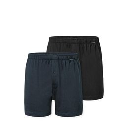 Boxershorts Schiesser "Boxershorts Multipacks", Herren, Gr. 6, 908, sonstiges, Single Jersey, Obermaterial: 100% Baumwolle, unifarben, normal, Unterhosen Boxershorts, lockere Passform, mit Eingriff, Gummizug