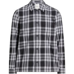 Karohemd "BT_TWILL CHECK SNAPS OVERSHIRT", Herren, Gr. 5XL, N-Gr, schwarz (ck schwarz), Web, Obermaterial: 100% Baumwolle, CALVIN KLEIN BIG & TALL, unifarben, regular fit, &Auml;rmel mit &Auml;rmelschlitz 1-Knopf-Manschette, Hemden Karohemd, in Gro&szlig;en Gr&ouml;&szlig;en, Brusttasche