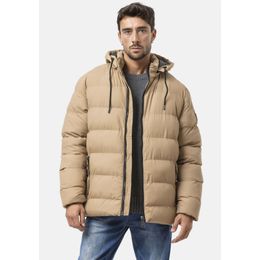Cipo & Baxx Steppjacke CIPO & BAXX, Herren, Gr. XL, beige, Web, Obermaterial: 100% Polyester, unifarben, Po-bedeckend, gerader Abschluss, Jacken Steppjacke
