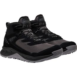 Winterstiefel Keen "HIGHTRAIL MID POLAR", Herren, Gr. 44,5, schwarz, steel grau, Leder, Synthetik, Schuhe Winterstiefel, Winterschuhe, Winterboots, Snowboots