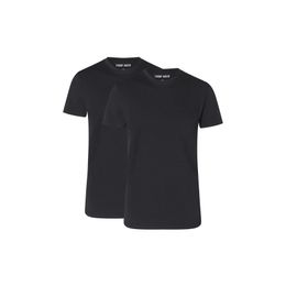 Unterhemd CAMP DAVID "underwear", Herren, Gr. L, N-Gr, schwarz, Obermaterial: 95% Baumwolle, 5% Elasthan, unifarben, Unterhemden Unterhemd, mit flacher Naht, Topseller