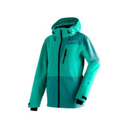 Skijacke Maier Sports "Favik W", Damen, Gr. 38, blau (t&uuml;rkis), Oberstoff 1: 58% Polyester (recycled), 42% Polyester, Rundhals, Jacken Skijacke, atmungsaktive Damen Ski-Jacke, wasserdichte und winddichte Winterjacke