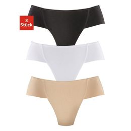 Formstring Petite Fleur, Damen, Gr. 48/50, beige (beige, schwarz, wei&szlig;), Jersey, Obermaterial: 90% Baumwolle, 10% Elasthan (LYCRA SPORT). Meshfutter: 90% Polyamid, 10% Elasthan, unifarben, k&ouml;rpernah, Unterhosen Formstring, Bodyforming Slip aus elastischer Baumwolle, Topseller