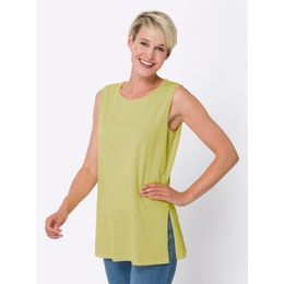Longtop Classic Basics, Damen, Gr. 56, gr&uuml;n (lindgr&uuml;n), 100% Baumwolle, unifarben, Rundhals, Tops Longtop