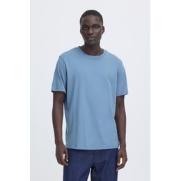 T-Shirt Blend "BHEMMET TEE", Herren, Gr. M, copen blau, Single Jersey, Obermaterial: 100% Baumwolle, unifarben, regular fit normal, Rundhals, Shirts T-Shirt, Baumwolle, regular fit