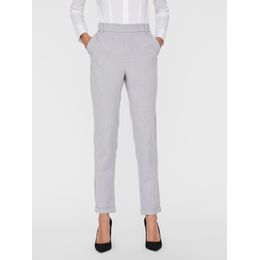 V&eacute;ro Moda Anzughose VERO MODA "VMMAYA MR LOOSE SOLID PANT NOOS", Damen, Gr. XS (34), L&auml;nge 34, grau (light grau melange), Web, Obermaterial: 62% Polyester, 33% Viskose, 5% Elasthan, meliert, regular fit kn&ouml;chellang, Hosen Anzughose, kn&ouml;chelfreie Form mit Saumaufschlag