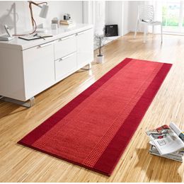Teppich Hanse Home "Band" Gr. 44, rot, B:80cm H:9mm L:450cm, Kunstfaser, Teppiche, Teppich, Kurzflor, weich, L&auml;ufer Gr&ouml;&szlig;en, Wohnzimmer, Schlafzimmer, Esszimmer