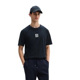 Marc O'Polo T-Shirt MARC O'POLO, Herren, Gr. XL, schwarz navy, Single Jersey, Obermaterial: 100% Baumwolle, regular fit normal, Rundhals, Shirts T-Shirt, regular fit aus reiner Bio-Baumwolle
