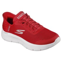Slip-On Sneaker Skechers "GO WALK FLEX-GRAND ENTRY", Damen, Gr. 35, rot, Textil, Schuhe Slip-On Sneaker, Schlupfschuh, Slipper mit Slip-Ins Funktion, Topseller