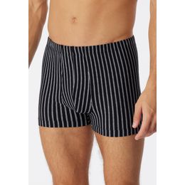 Boxershorts Schiesser "95/5 Essentials", Herren, Gr. 6, schwarz (000, schwarz), Single Jersey, Obermaterial: 95% Baumwolle, 5% Elasthan, k&ouml;rpernah, Unterhosen Boxershorts, ohne Eingriff, weich, formstabil