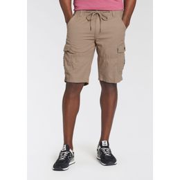 MAN'S WORLD Bermudas MAN'S WORLD, Herren, Gr. 38, N-Gr, gr&uuml;n (khaki), Web, Obermaterial: 100% Baumwolle, unifarben, bequem, Hosen Bermudas