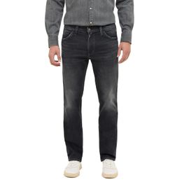 Straight-Jeans Mustang "Herren Style Tramper Straight", Herren, Gr. 44, L&auml;nge 32, 703 schwarz, Denim/Jeans, 78% Baumwolle, 21% Polyester, 1% Elasthan, unifarben, straight fit, Jeans Straight-Jeans