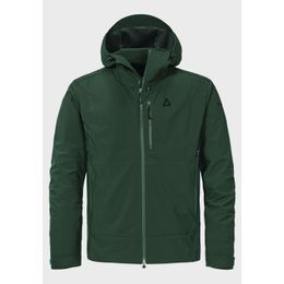 Sch&ouml;ffel Outdoorjacke SCH&Ouml;FFEL "Mountain Softshell Jk Style Milagle MNS", Herren, Gr. 52, gr&uuml;n (6965, gr&uuml;n), Oberstoff: Aussenseite: 92% Polyester, 8% Elasthan, Innenseite: 100% Polyester; (Membran: Thermoplastisches Polyurethan); Oberstoff Einsatz: 92% Polyester, 8% Elasthan, regular fit, Jacken Outdoorjacke