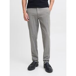 Jack & Jones Chinohose JACK & JONES "JPSTMARCO BOWIE WINTER CHINO SN", Herren, Gr. 30, L&auml;nge 34, grau (grau melange detail:herringbone), Web, Obermaterial: 100% Baumwolle, meliert, unifarben, slim fit, Hosen Chinohose