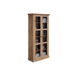 Vitrine OTTO HOME "Meliss", beige (natur), B:94cm H:192cm T:39cm, Massivholz, Schr&auml;nke, Vitrine, aus massiver Kiefer, mit viel Stauraum