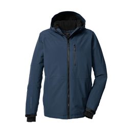 Funktionsjacke Killtec "KOW 81 MN JCKT", Herren, Gr. XXL, dunkelblau, Obermaterial: 100% Polyester;Futter: 100% Polyester;F&uuml;llung: 100% Polyester, Jacken Funktionsjacke, Wasser- und winddichte Herrenjacke mit verstellbarer Kapuze