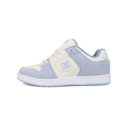 Sneaker DC Shoes "Manteca 4", Damen, Gr. 5,5(36,5), wei&szlig; (blau, wei&szlig;), Obermaterial:53.02% Leder, 46.98% Synthetikmaterial;, Schuhe Sneaker