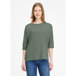 Langarmshirt Ragwear "SHIMONA", Damen, Gr. M, gr&uuml;n (baltic), Jersey, Obermaterial: 50% Baumwolle, 50% Polyester, unifarben, regular fit normal, Rundhals, Shirts Langarmshirt
