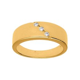 Fingerring Lady Gr. 20, gold (vergoldet), Fingerringe, Damen, 20, Metall, Fingerring
