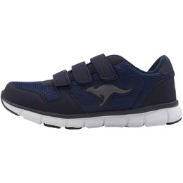 Sneaker Kangaroos "K-BlueRun 701 B", Herren, Gr. 43, blau (navy), Textil, Schuhe Sneaker, mit Klettverschluss