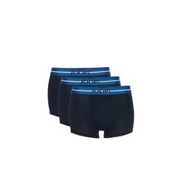 JOOP! Boxershorts JOOP "Everyday", Herren, Gr. S, blau, Single Jersey, Obermaterial: 95% Baumwolle, 5% Elasthan, k&ouml;rpernah, Unterhosen Boxershorts, ohne Eingriff, mit elastischem Logobund