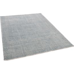 Teppich Tom Tailor HOME "Groove" Gr. 6, blau (t&uuml;rkis), B:190cm H:15mm L:290cm, Viskose, Wolle, Teppiche, Teppich, modernes Design, edles Farbspiel, ideal im Wohnzimmer & Schlafzimmer