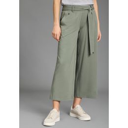 Culotte Kangaroos, Damen, Gr. 42, N-Gr, khaki, Jersey, Obermaterial: 56% Baumwolle, 38% Viskose, 6% Elasthan, figurumspielend wadenlang, Hosen Culotte, wadenlange Jerseyhose, weiter Schnitt, elastisches Material, Topseller