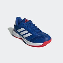 Hallenschuh adidas Performance "LIGRA 8 INDOOR", Herren, Gr. 44, wei&szlig; (royal blau, cloud wei&szlig;, pure ruby), Synthetik, Textil, Schuhe Hallenschuh, geeignet f&uuml;r jeden Hallensport