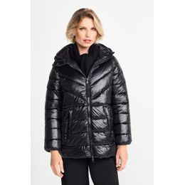 Steppjacke RICHROYAL, Damen, Gr. 38, schwarz, Web, Obermaterial: 100% Polyamid. Futter: 100% Polyester. Wattierung: 100% Polyester, Jacken Steppjacke, mit 2-Wege-Rei&szlig;verschluss