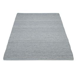 Teppich OCI DIE TEPPICHMARKE "FAVORIT", grau (grau, blau), B:80cm H:12mm L:250cm, Wolle, Teppiche, Teppich, Handweb-Teppich aus Indien, handgewebt, hochwertig verarbeitet