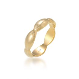 Silberring Elli "Ring Oval Unendlich Trend 925 Silber" Gr. 58, gold, Fingerringe, Damen, 58, Silber 925 (Sterlingsilber), Silberring