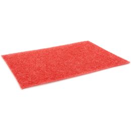 Nadelvliesteppich "MALTA", rot (hellrot), B:200cm H:2,5mm L:1.800cm, Polypropylen, PRIMAFLOR-IDEEN IN TEXTIL, Teppiche, Nadelvliesteppich, Uni-Farben, strapazierf&auml;hig & pflegeleicht, Kurzflor, Nadelvlies