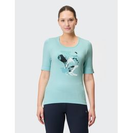Print-Shirt Joy Sportswear "T-SHIRT OLGA", Damen, Gr. 46, blau (blau haze), Obermaterial: 95% Modal, 5% Elasthan, Shirts Print-Shirt