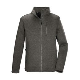 Fleecejacke Killtec "KOW 73 MN FLC JCKT", Herren, Gr. XXL, gr&uuml;n (olivgr&uuml;n), Oberseite: 100% Polyester;R&uuml;ckseite: 100% Polyester;Futter: 100% Polyester, Jacken Fleecejacke, Strickfleecejacke mit Stehkragen, Zipper-Taschen, Kinnschutz