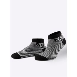 w&auml;schepur Socken W&Auml;SCHEPUR, Damen, Gr. 2, schwarz-wei&szlig; (schwarz, wei&szlig;, gestreift), 80% Polyacryl, 18% Polyester, 2% Elasthan, Socken Socken