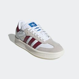 Sneaker adidas originals "SAMBA XLG", Herren, Gr. 37, wei&szlig; (cloud wei&szlig;, shadow rot, sanftes wei&szlig;), Leder, Schuhe Sneaker, mit erh&ouml;hter Sohle und gepolsterter Zunge