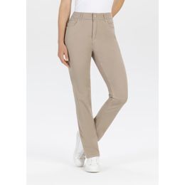 Webhose Stehmann "Mellina", Damen, Gr. 34, N-Gr, nougat light, Web, Obermaterial: 98% Baumwolle, 2% Elasthan, unifarben, straight fit normal, Hosen Webhose, Straight Fit im 5-Pocket-Stil