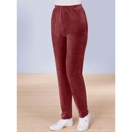 Nickihose Classic Basics, Damen, Gr. 52/54, Normalgr&ouml;&szlig;en, rot (bordeaux), 80% Baumwolle, 20% Polyester, unifarben, lang, Hosen Nickihose