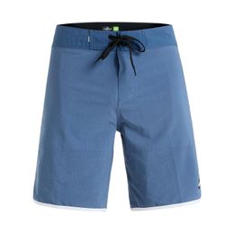 Boardshorts Quiksilver "Highline Scallop 19", Herren, Gr. 32(M), blau (vintage indigo), 88% Polyester, 12% Elasthan, Hosen Boardshorts