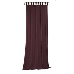 Vorhang WIRTH "Newbury", lila (aubergine), B:130cm H:145cm, Baumwolle, Polyester, Gardinen, Vorhang, nach Ma&szlig;