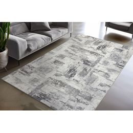 Teppich Obsession "Avantgarde 103", grau, B:230cm H:8mm L:330cm, Polyester, Teppiche, Teppich, modernes Design, waschbar, In- und Outdoor, Balkon, Terrasse