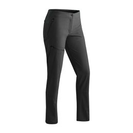 Outdoorhose Maier Sports "Inara slim Vario", Damen, Gr. 50, Normalgr&ouml;&szlig;en, schwarz, 90% Polyamid, 10% Elasthan, Hosen Outdoorhose, Damen Wanderhose, Funktionshose mit Variobund und 4 Taschen, Slim Fit