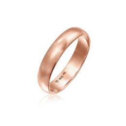 Silberring Elli "Ring Basic Bandring Trauring Verlobung 925 Silber" Gr. 56, rosa (rosegold), Fingerringe, Damen, 56, Silber 925 (Sterlingsilber), Silberring