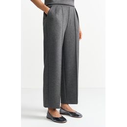 Bundfaltenhose RICHROYAL, Damen, Gr. XL, N-Gr, shadow grau, Web, Obermaterial: 46% Polyester, 45% Viskose, 9% Elasthan, gerade lang, Hosen Bundfaltenhose