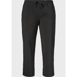 Sch&ouml;ffel 3/4-Hose SCH&Ouml;FFEL "Pants Rangun L", Damen, Gr. 38, Normalgr&ouml;&szlig;en, schwarz (9990, schwarz), Oberstoff: 87% Polyester, 13% Elasthan, Hosen 3/4-Hose
