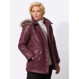 Langjacke CLASSIC, Damen, Gr. 52, rot (burgund), 92% Polyester, 8% Polyamid, Wattierung:100% Polyester, unifarben, Jacken Langjacke