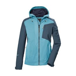 Outdoorjacke Killtec "KOS 83 WMN JCKT", Damen, Gr. 38, blau, Obermaterial: 100% Polyester;Futter: 100% Polyester, Jacken Outdoorjacke, Damenjacke: Colourblock, wasserdicht, atmungsaktiv
