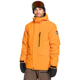 Snowboardjacke Quiksilver "Mission Solid", Herren, Gr. XS, orange (orange pepper), Obermaterial:100% Microfaser;, Jacken Snowboardjacke