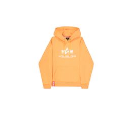 Hoodie Alpha Industries "Basic Hoodie BL", Damen, Gr. M, orange (tangerine), Obermaterial: 80% Baumwolle, 20% Polyester, regular fit, Sweatshirts Hoodie