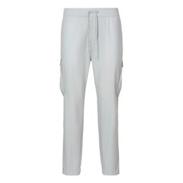 Cargohose BOSS Green "T Urbanex-CargoLight", Herren, Gr. 52, N-Gr, grau (light, pastel grau054), Web, Obermaterial: 100% Elastomultiester, unifarben, gerade, unten schmal lang, Hosen Cargohose, mit elastischem Bund und Kordelzug Cargohose Sweatpants Stretchhose